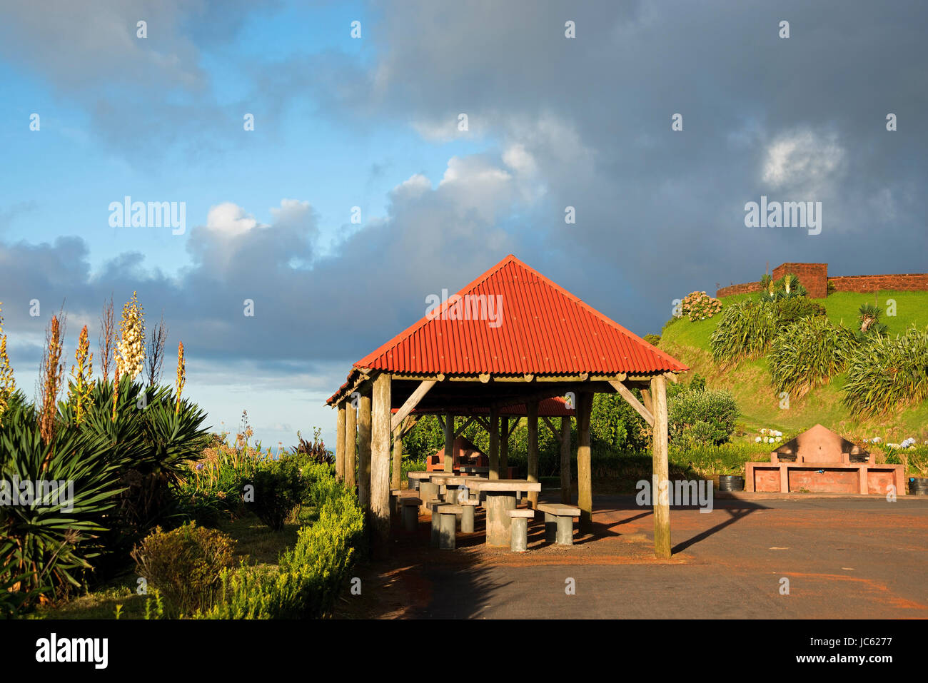 Picnic place, Algarvia, Sao Miguel, the Azores, Portugal, Picknickplatz ...