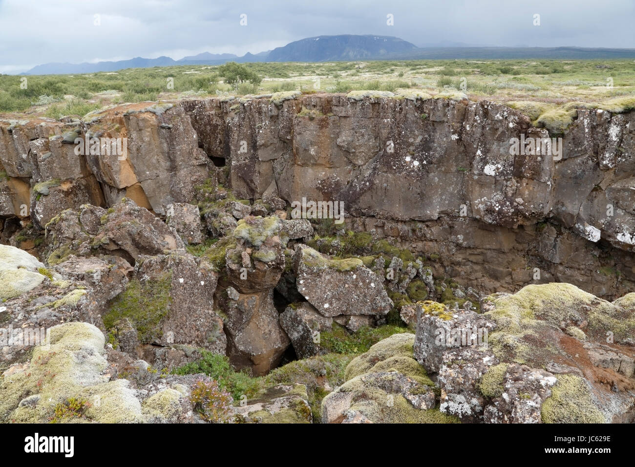 basalt formation from magma eruption and splitting of earth;s crust ...