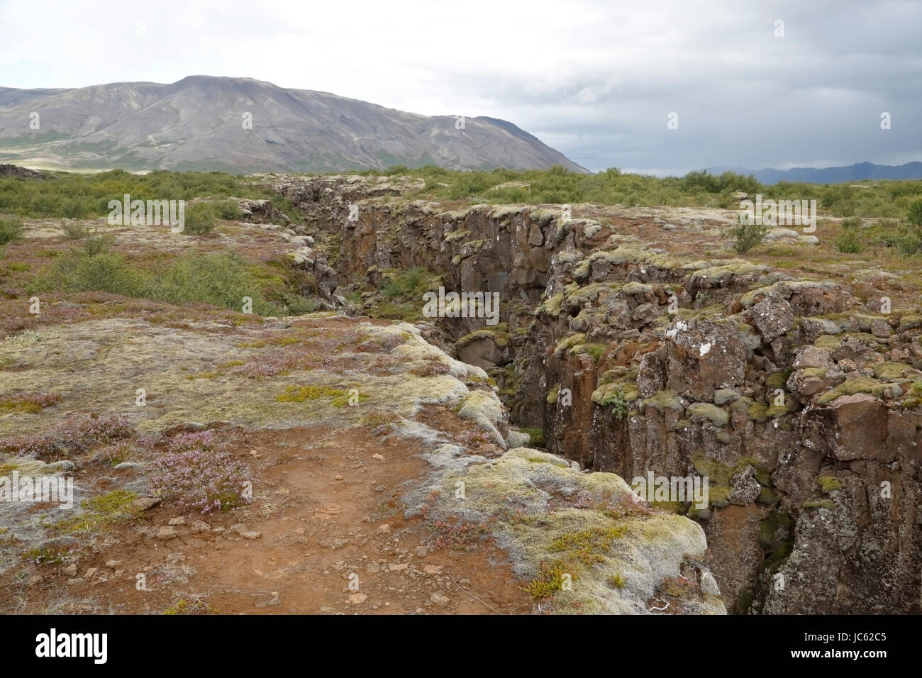 basalt formation from magma eruption and splitting of earth;s crust ...