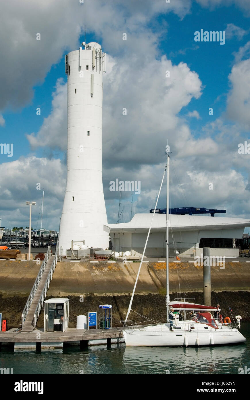 France, Brittany, Morhiban, Arzon, port Crouesty, lighthouse ...