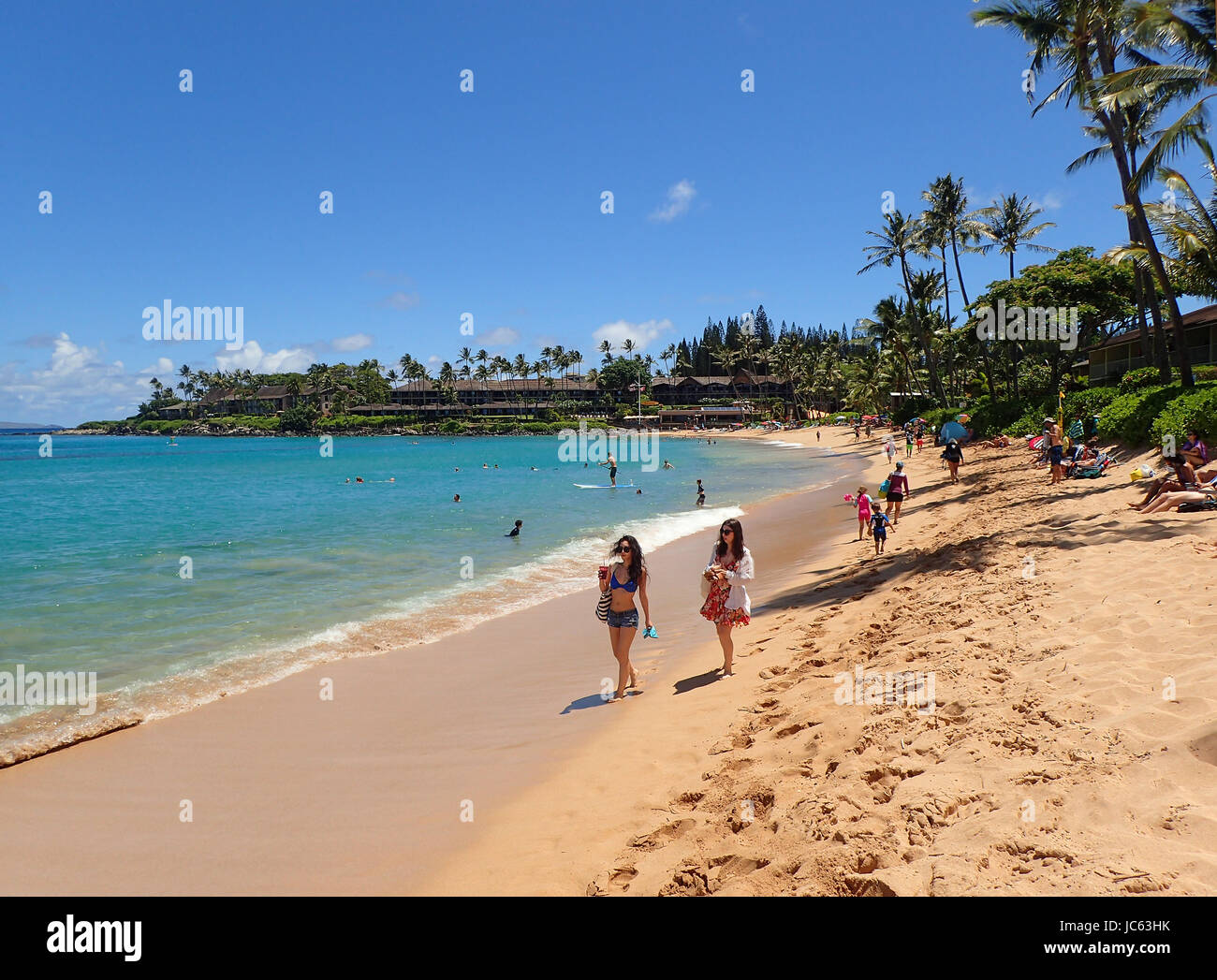 Napili bay beach, Maui, Hawaii Stock Photo - Alamy
