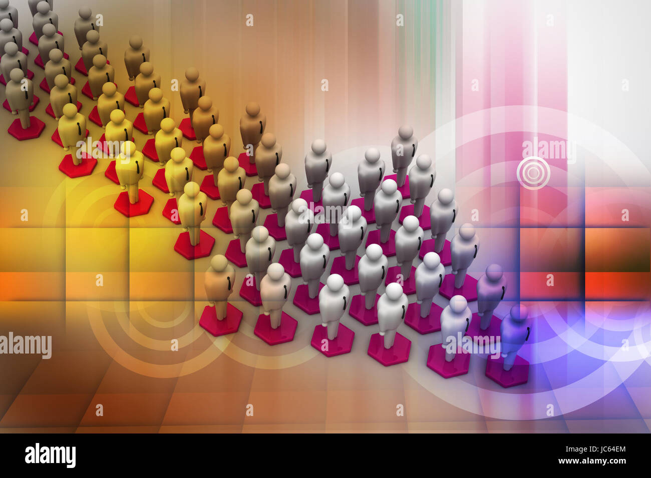 Que of people isolated hi-res stock photography and images - Alamy