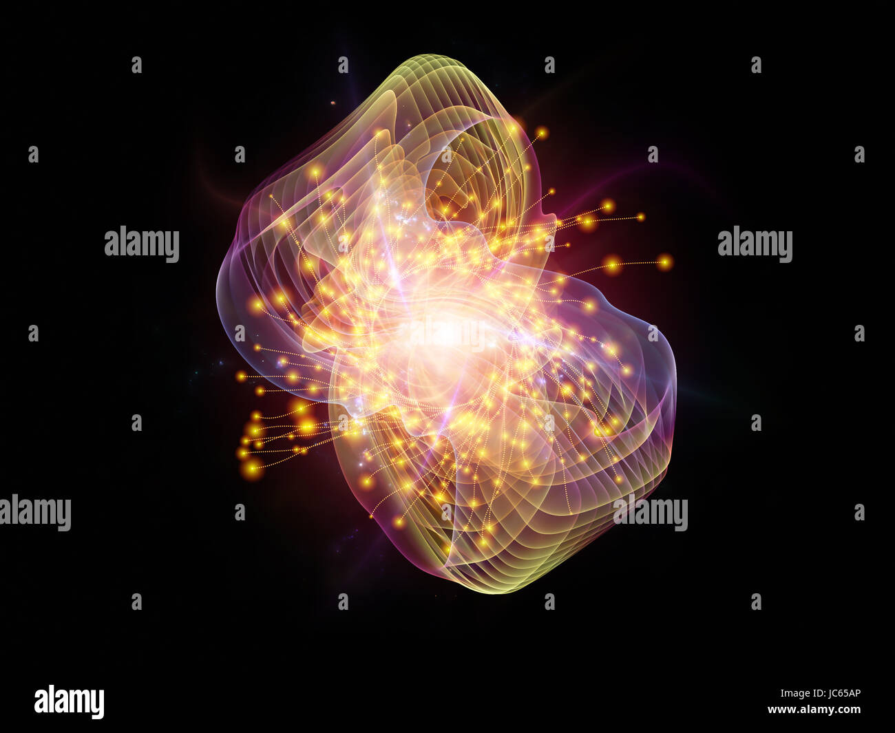 Conceptual Particle series. Arrangement of fractal and conceptual ...