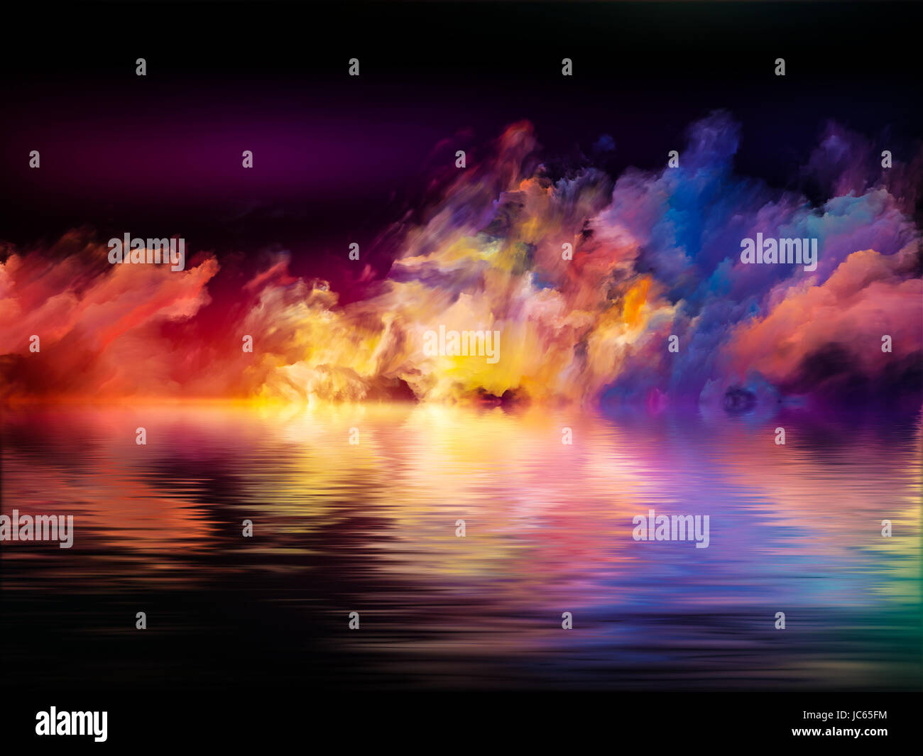 Shores of Dreams series. Backdrop of colors and gradients on the ...