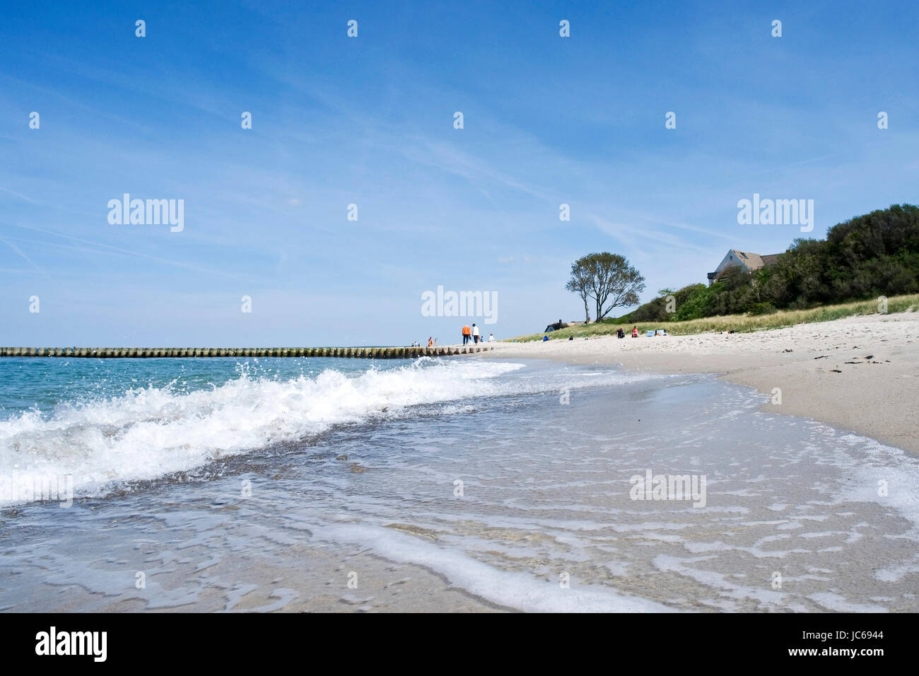 Ahrenshoop, beach segment with Ahrenshoop, Strandabschnitt bei ...