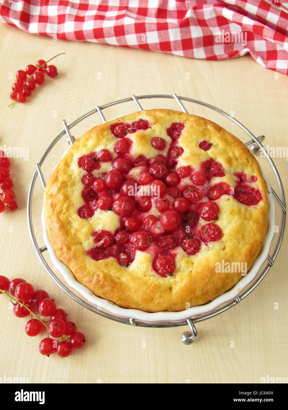 freshly baked currant cake Stock Photo - Alamy