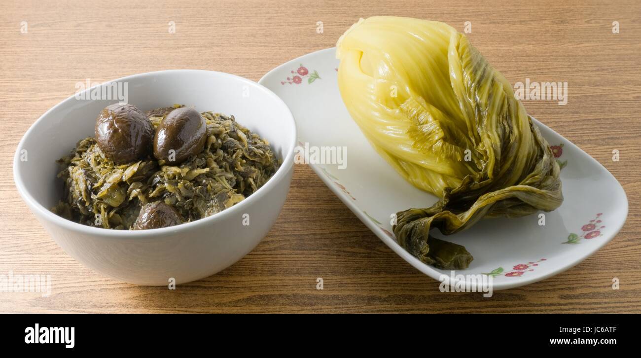 Chinese Traditional Food, Delicious Chopped Pickled Chinese Cabbage ...