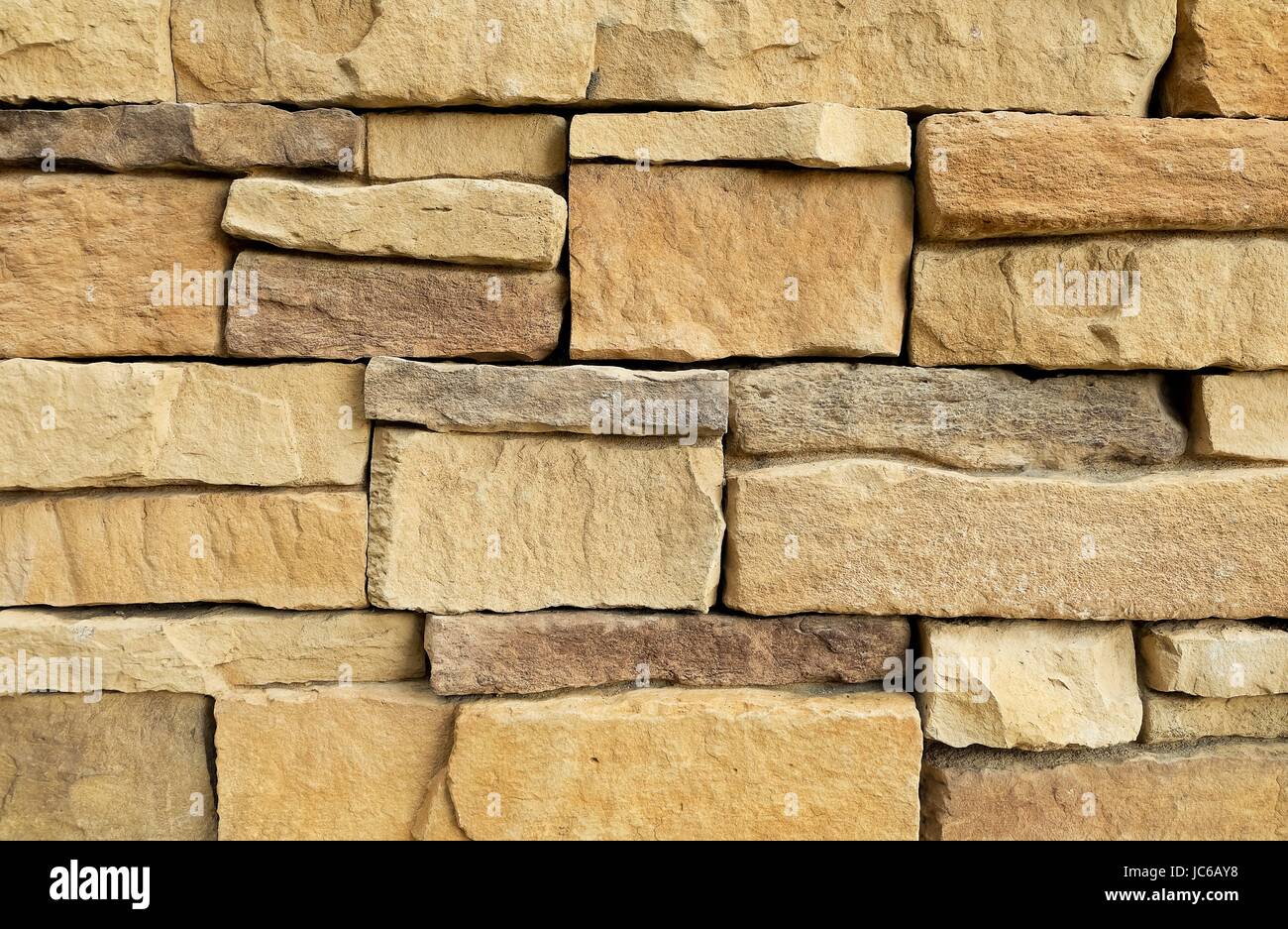 Background Pattern, The Horizontal Brown Asymmetrical Stone Wall ...