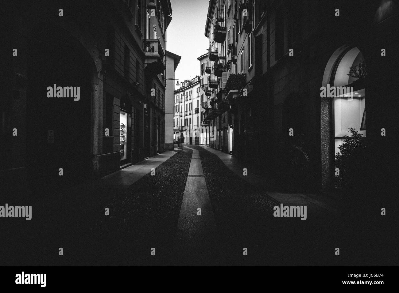 Street art in small Black and White Stock Photos & Images - Alamy