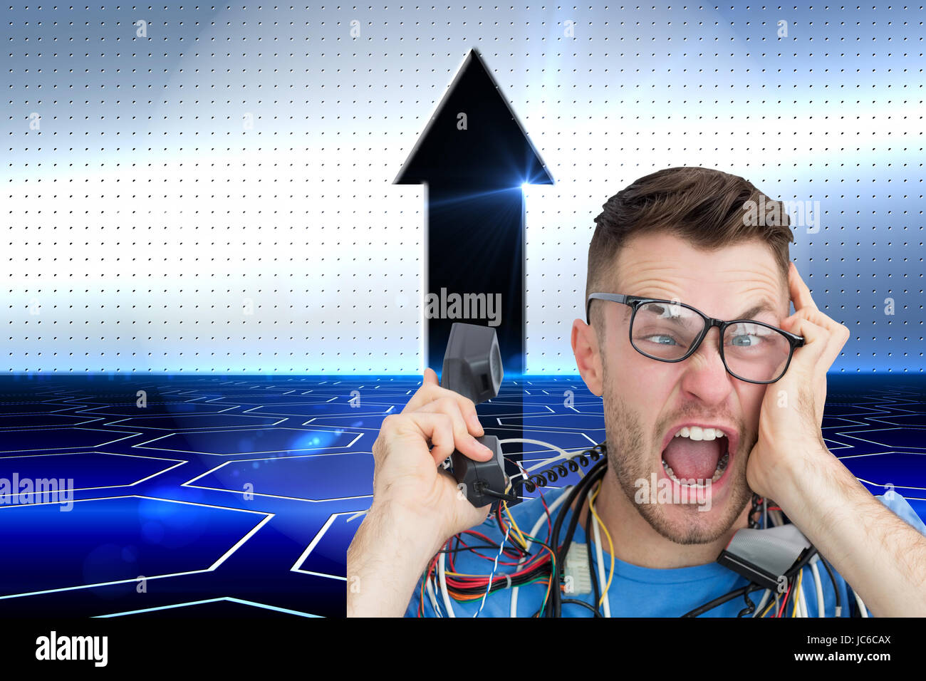 Engineer looking at camera stress hi-res stock photography and images ...