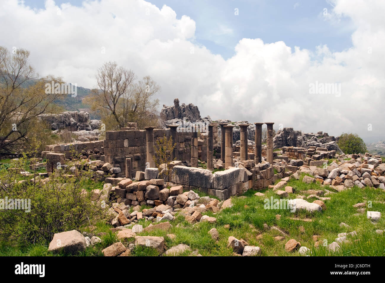 Faqra temple hi-res stock photography and images - Alamy