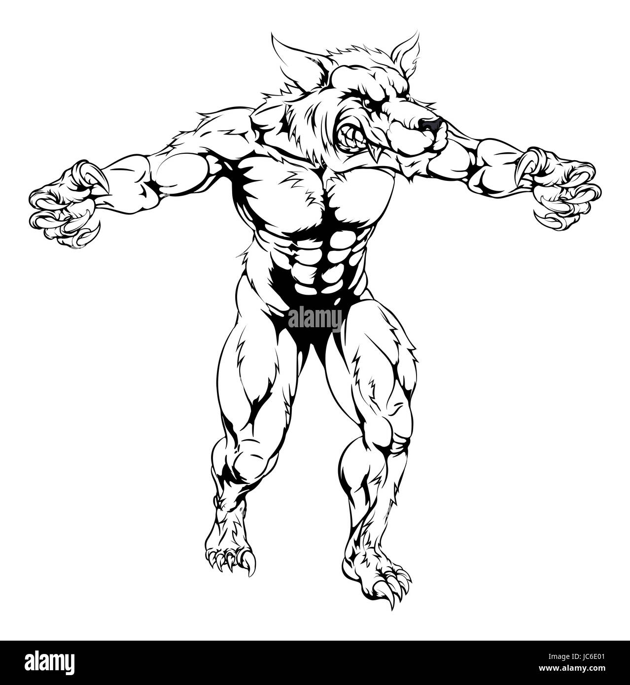 Cartoon werewolf Cut Out Stock Images & Pictures - Alamy