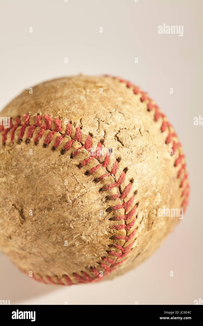 an old, worn, American, baseball Stock Photo - Alamy