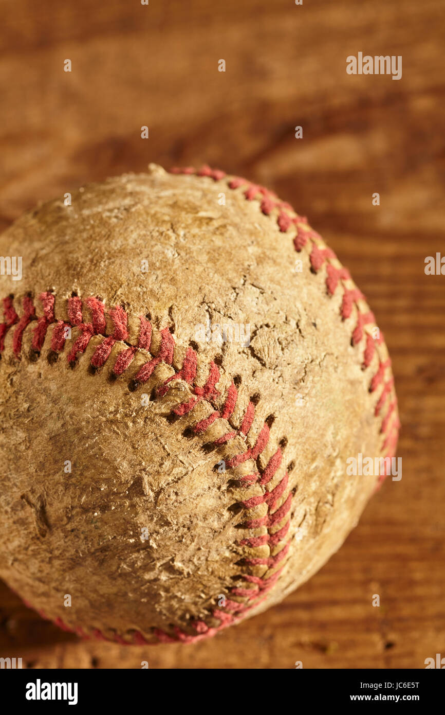 an old, worn, American, baseball Stock Photo - Alamy
