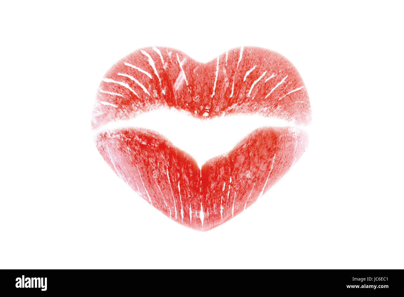 lipstick kiss in the form Stock Photo - Alamy