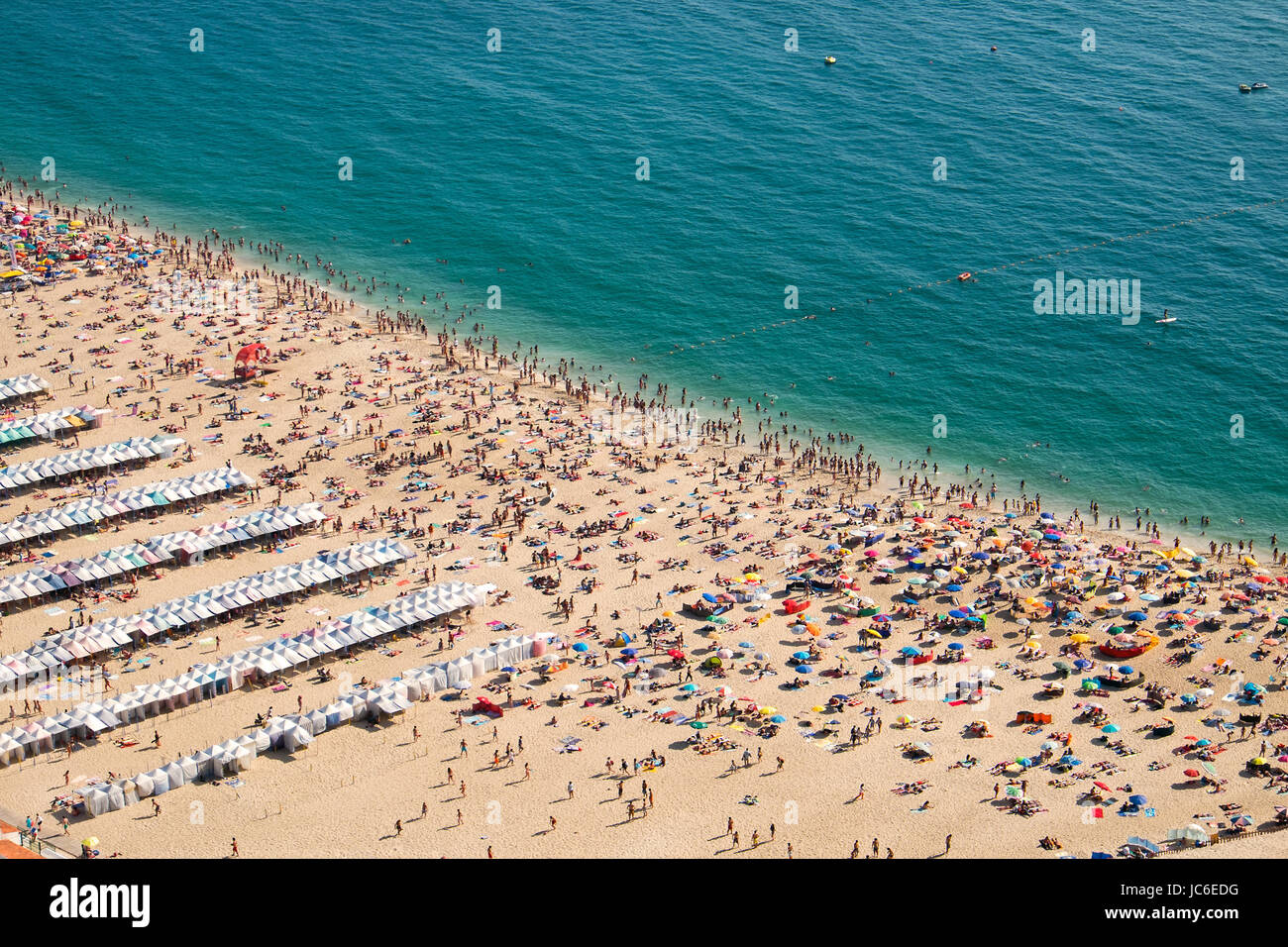 full beach in portugal Stock Photo - Alamy