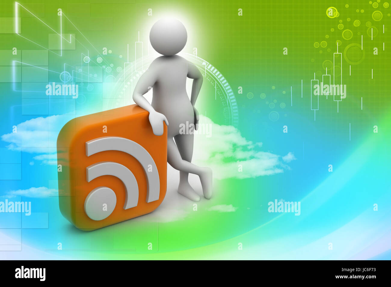3d man newspaper hi-res stock photography and images - Alamy
