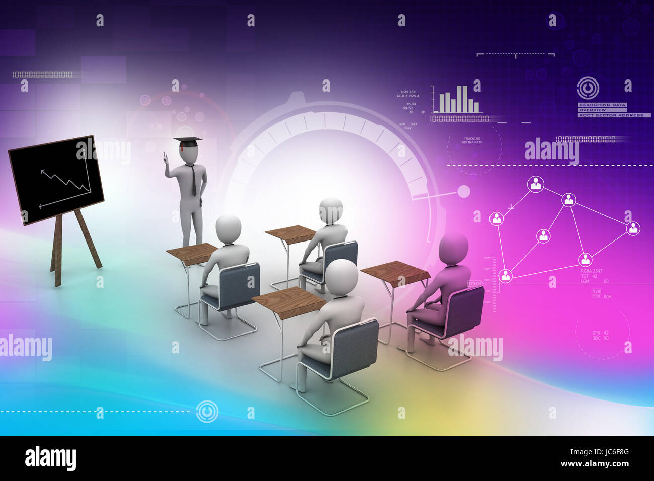 3d people studying Stock Photo - Alamy