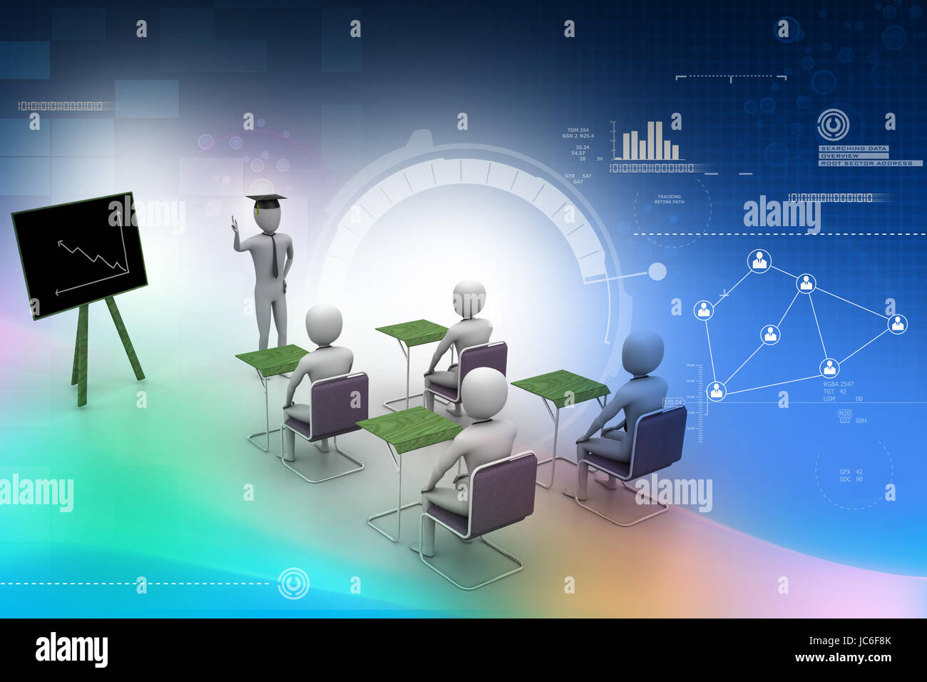 3d people studying Stock Photo - Alamy