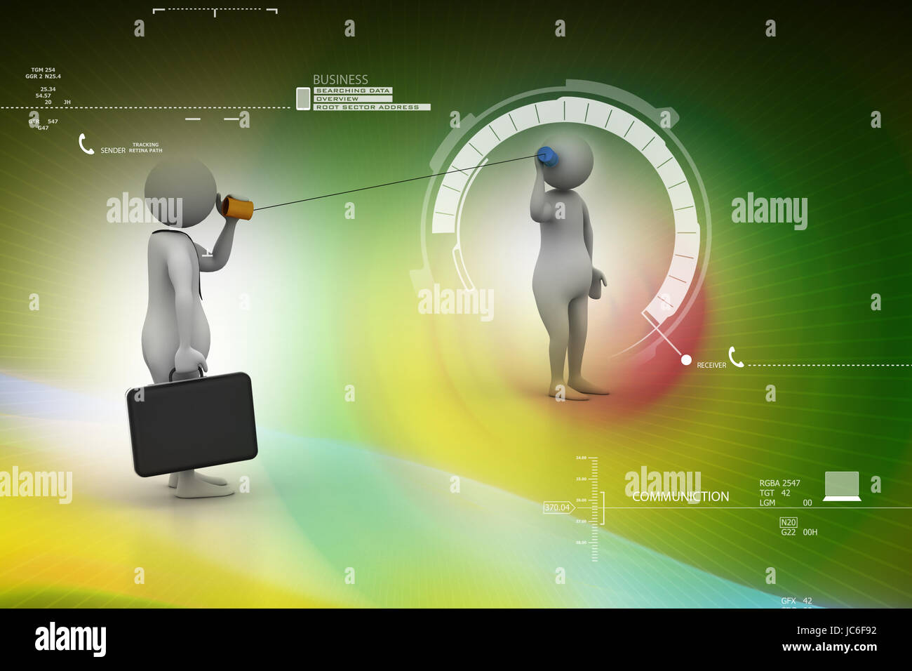 3d persons talking, communication concept Stock Photo - Alamy