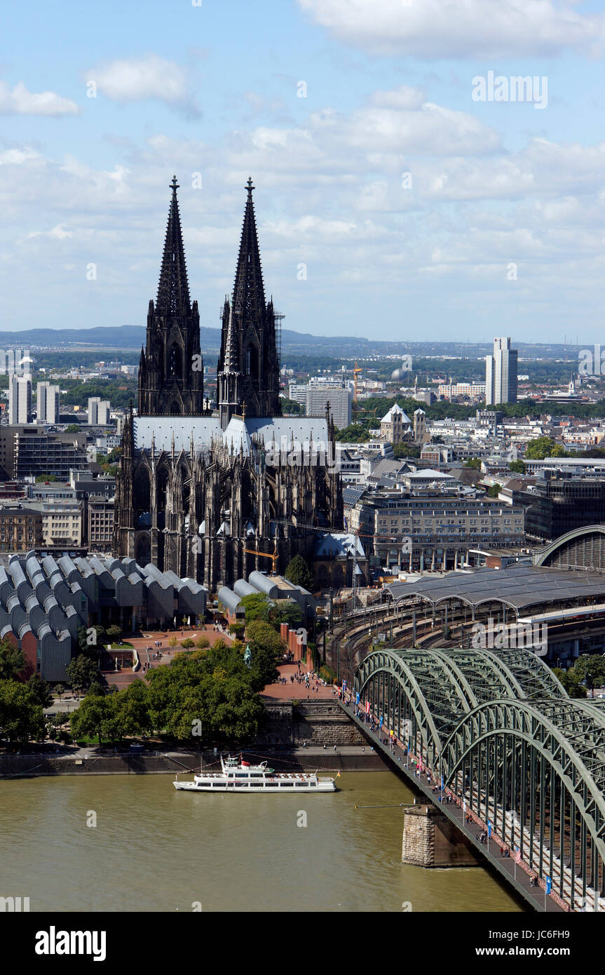 Blick vom Cologne Triangle , Köln, Nordrhein-Westfalen, Deutschland ...