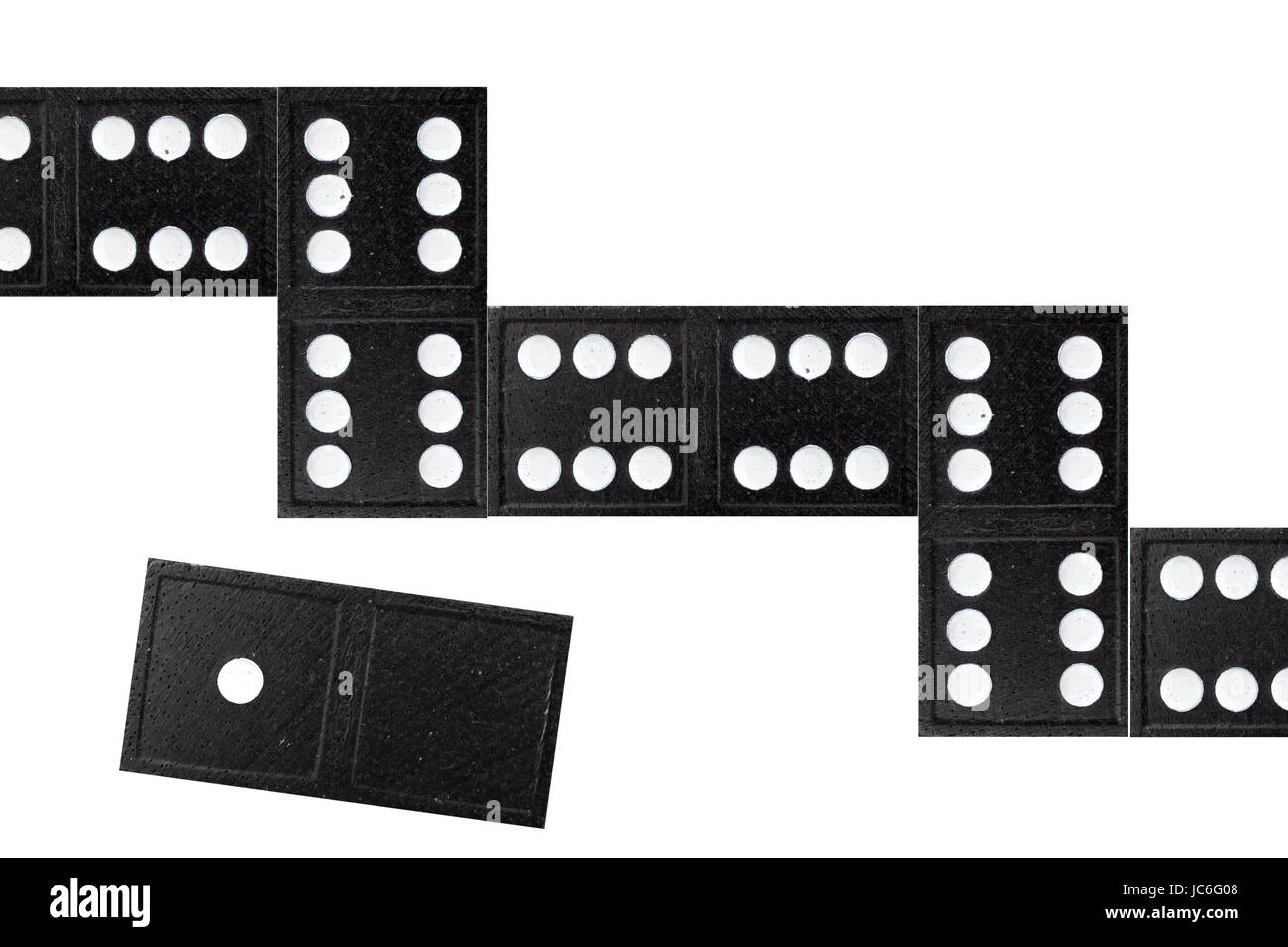 A close up shot of black and white dominos Stock Photo - Alamy
