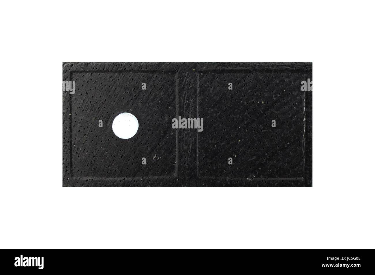 A close up shot of black and white dominos Stock Photo - Alamy