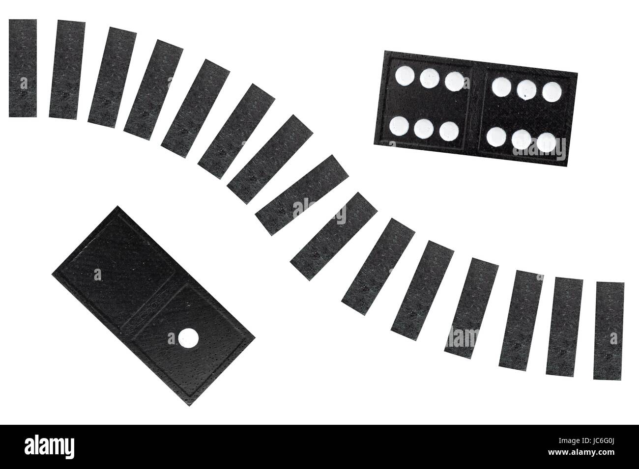 Dominos stacked Cut Out Stock Images & Pictures - Alamy