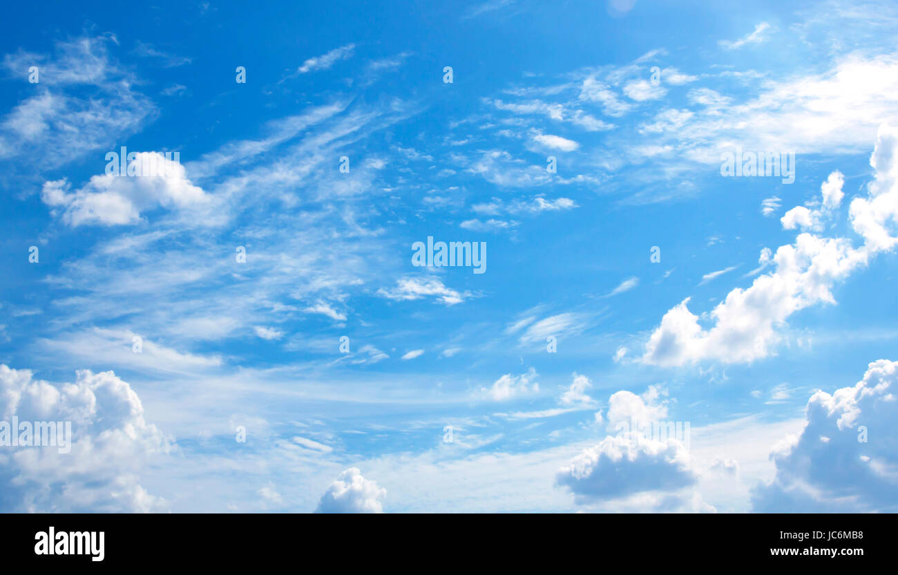 Sky fresh air nature abstract background with white clouds Stock Photo ...