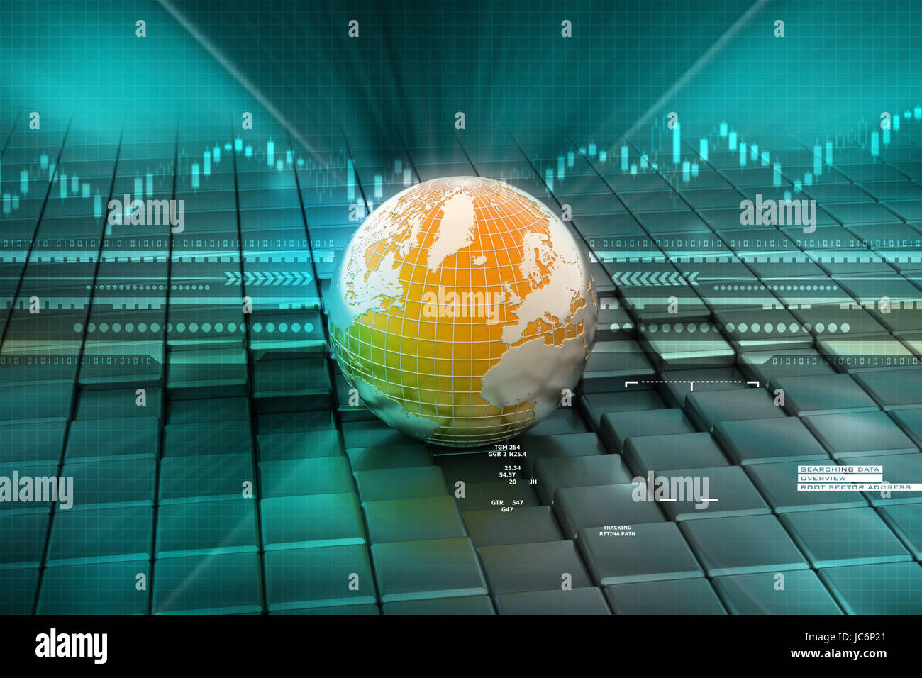 Earth in abstract background Stock Photo - Alamy