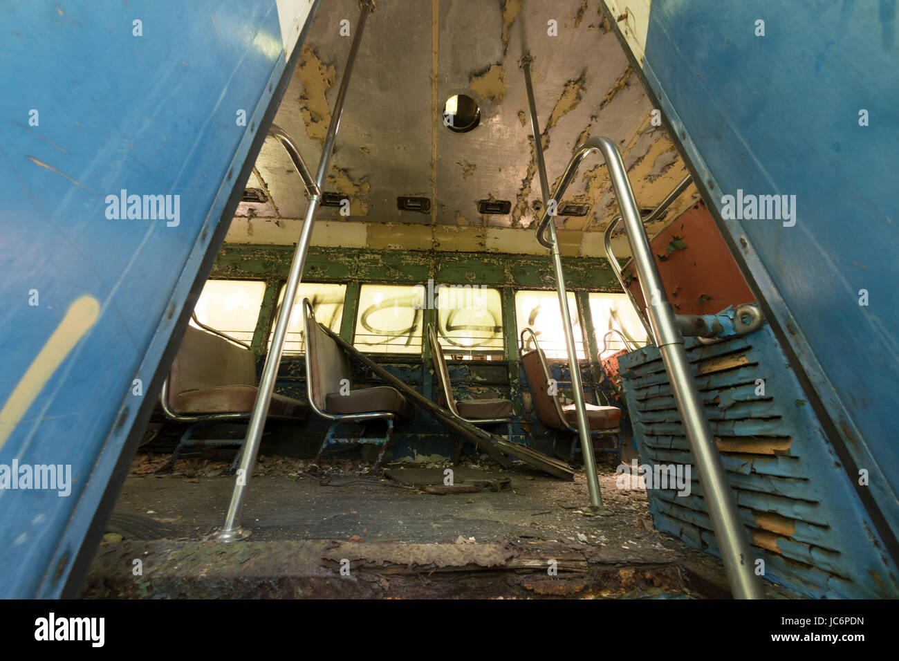 Old train compartment seats hi-res stock photography and images - Alamy