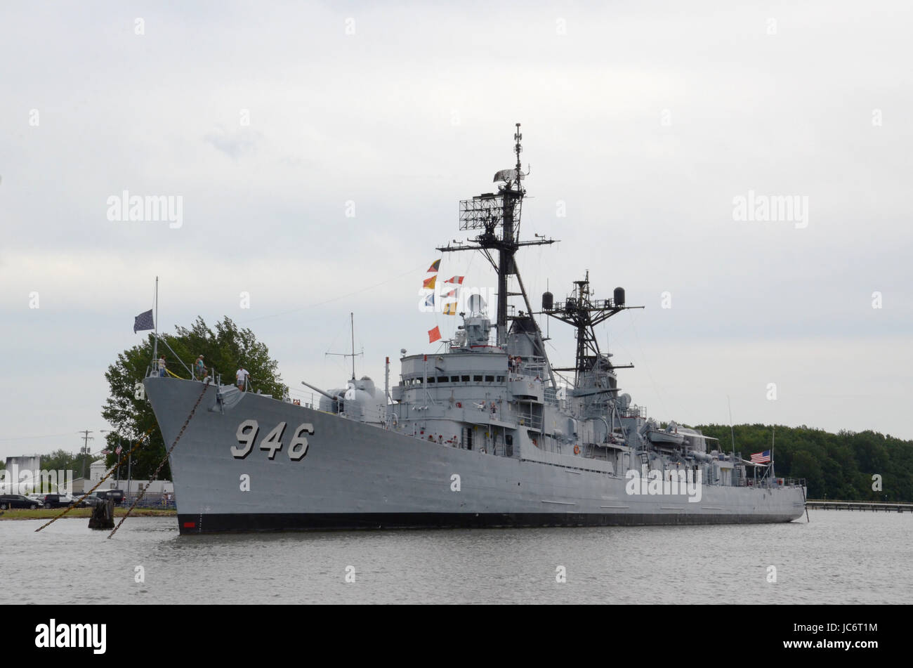 BAY CITY, MI - JULY 17: Visitors explore the USS Edson at the Saginaw ...