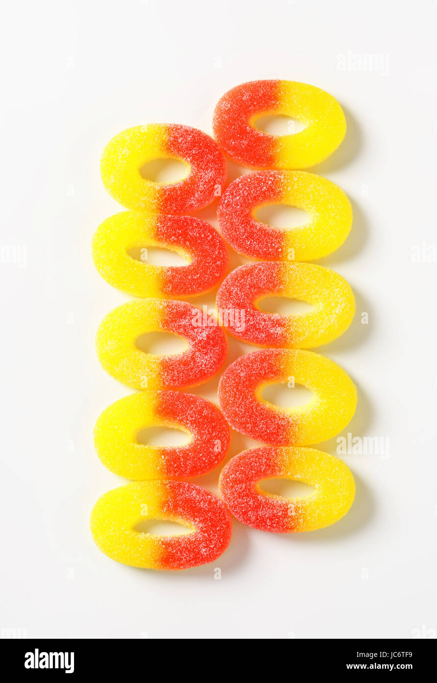 Peach rings gummies hi-res stock photography and images - Alamy