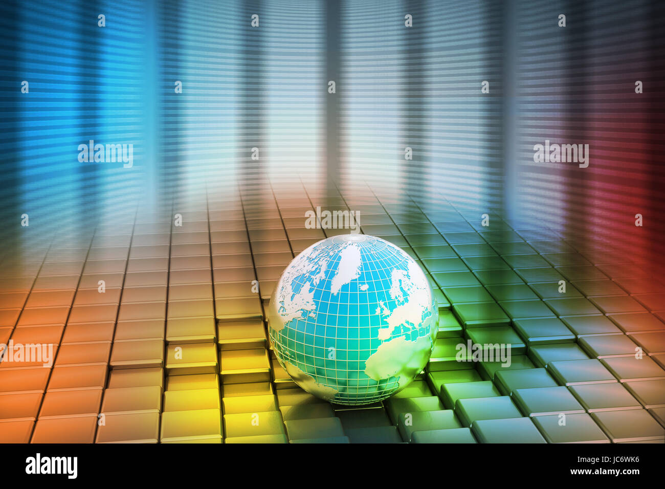 Earth in abstract background Stock Photo - Alamy