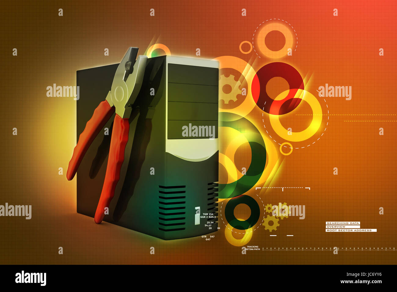 computer repair service concept Stock Photo - Alamy