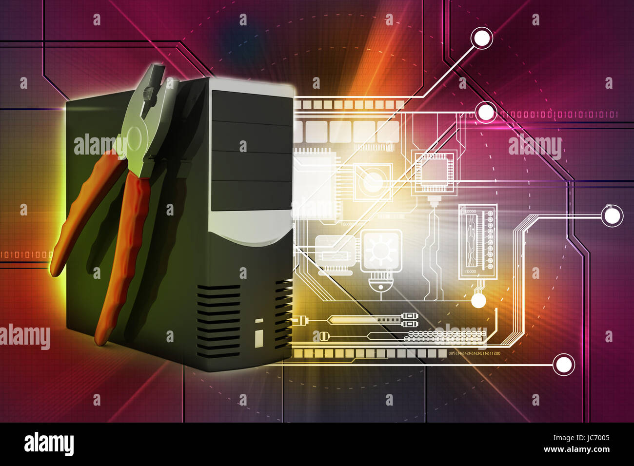 computer repair service concept Stock Photo - Alamy