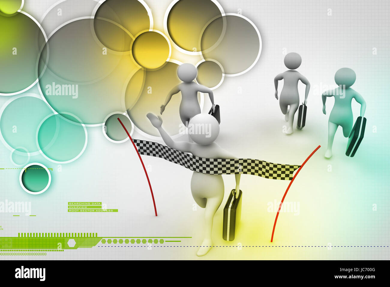 Business man reaching the finishing line Stock Photo - Alamy