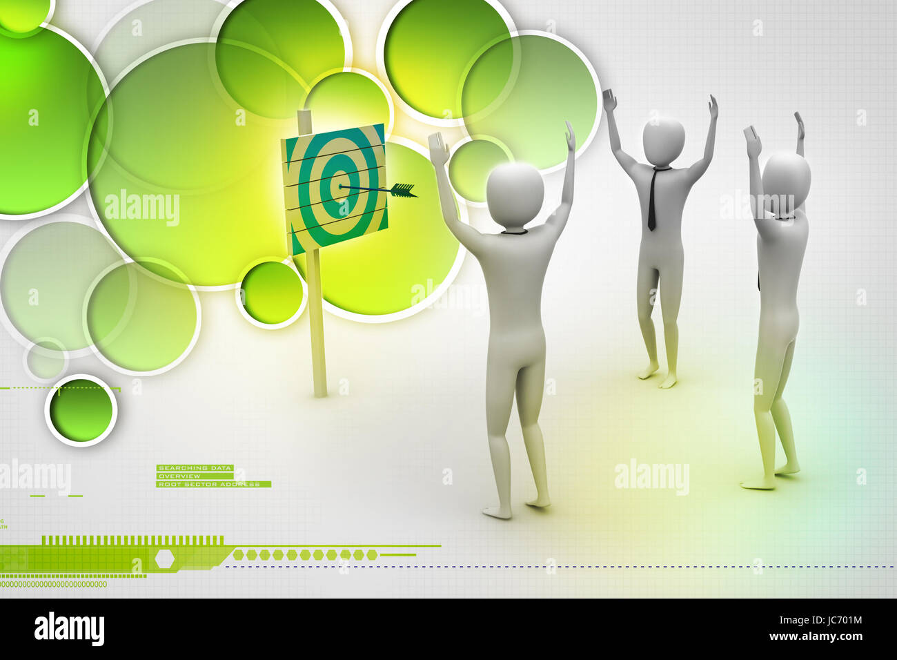 persons with a target and arrows Stock Photo - Alamy