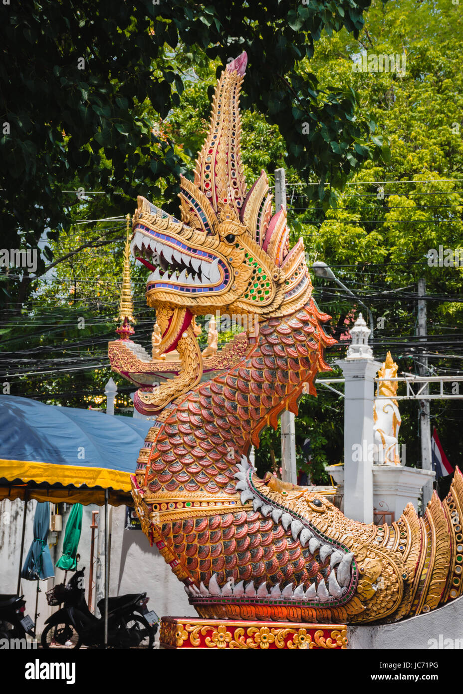 Railing the serpent Stock Photo - Alamy
