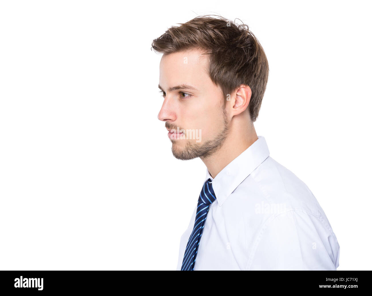 Side profile of businessman Stock Photo - Alamy
