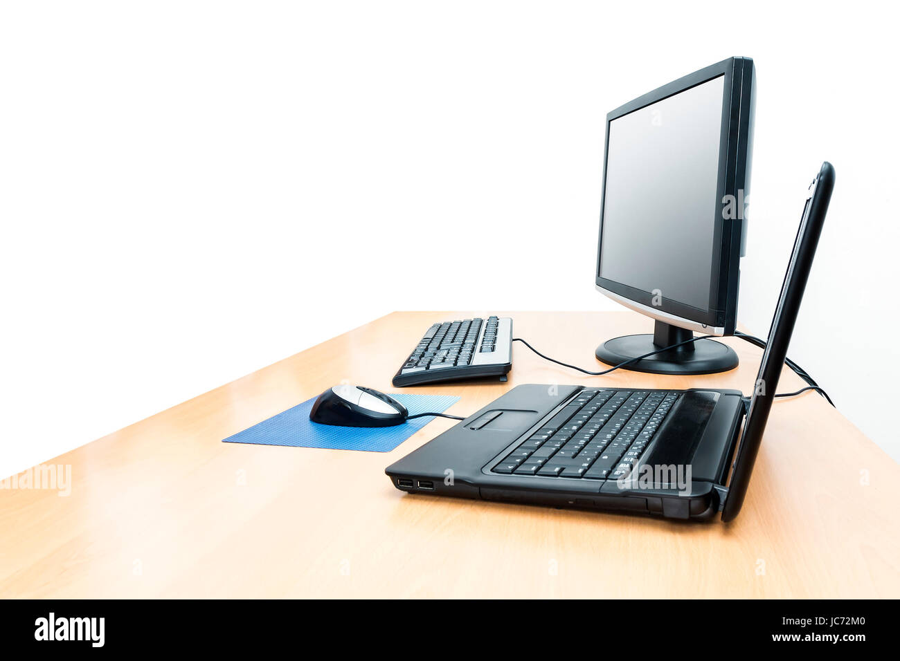 An image of a desktop with notebook background Stock Photo - Alamy