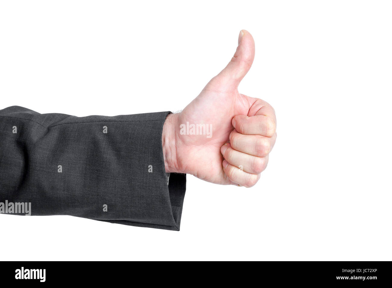 An image of an isolated thumb up Stock Photo - Alamy