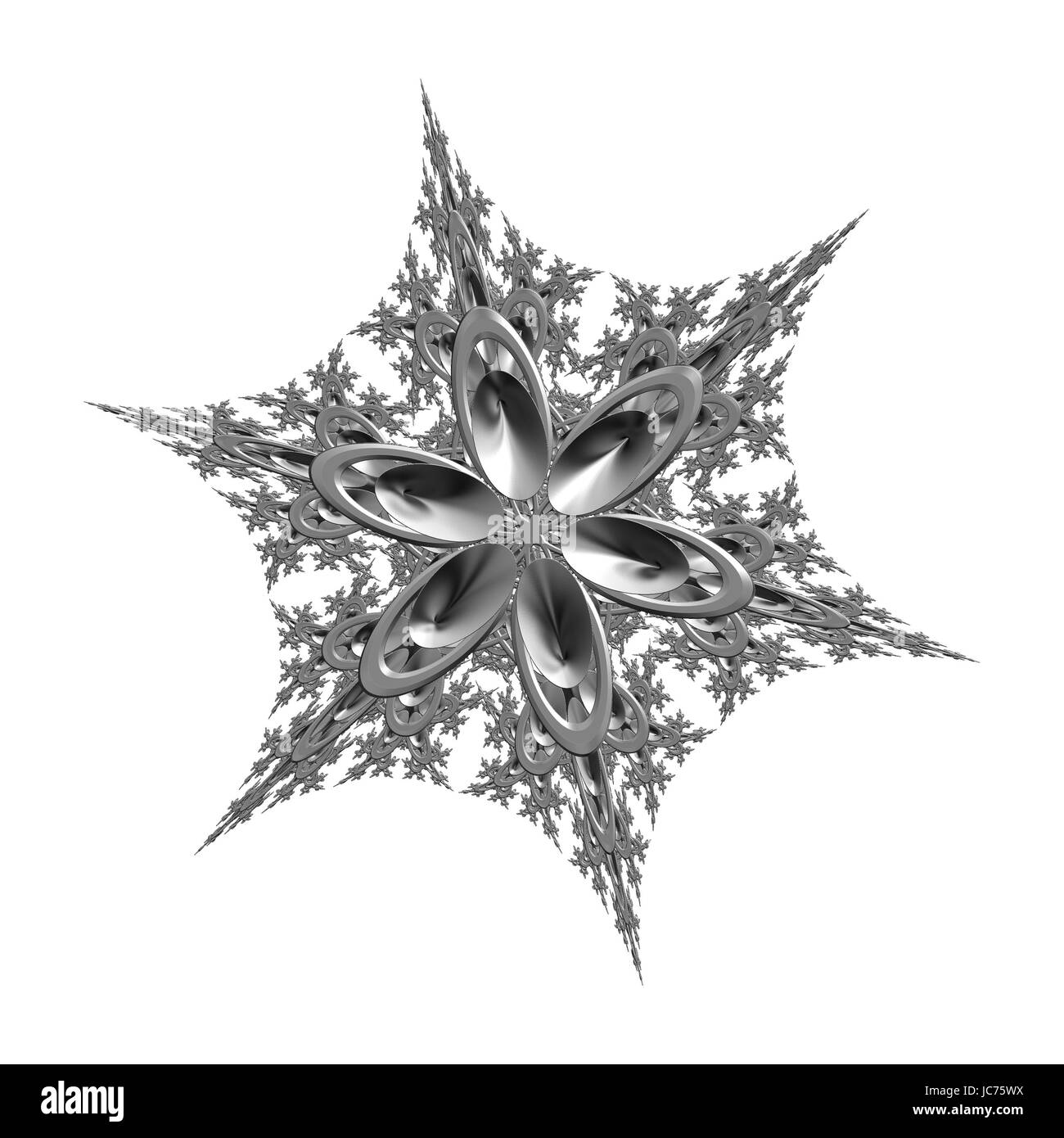 Star fractal Black and White Stock Photos & Images - Alamy