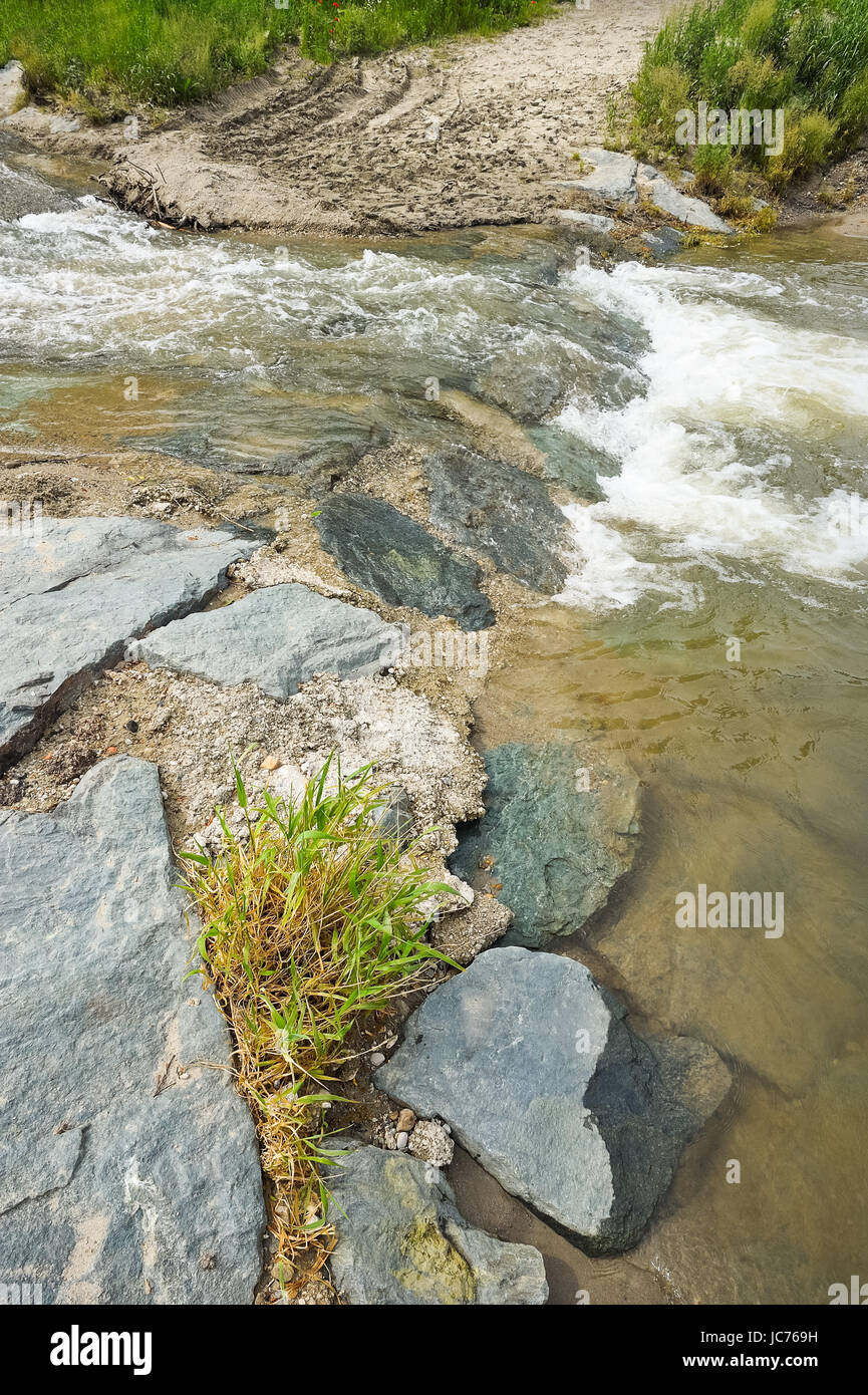 flood flooded ford Stock Photo - Alamy