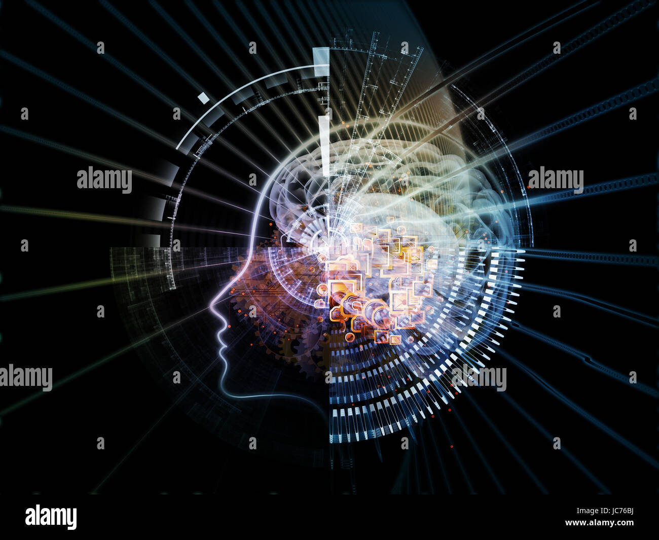 Artistic brain rendering hi-res stock photography and images - Alamy