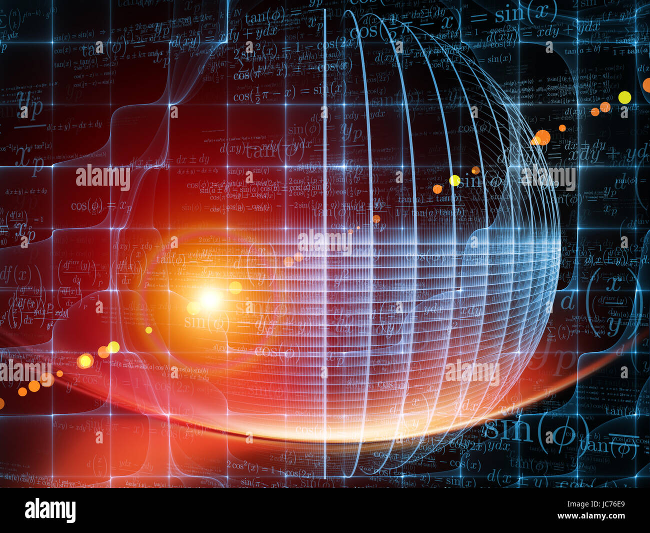 Space Geometry series. Artistic abstraction composed of Math, geometry ...