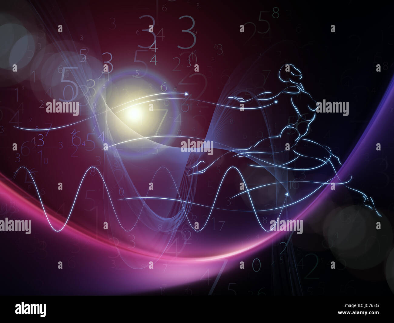 Geometry of Man series. Visually attractive backdrop made of Human line ...