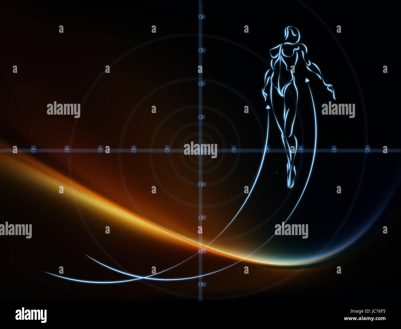 Geometry of Man series. Abstract design made of Human line drawing ...