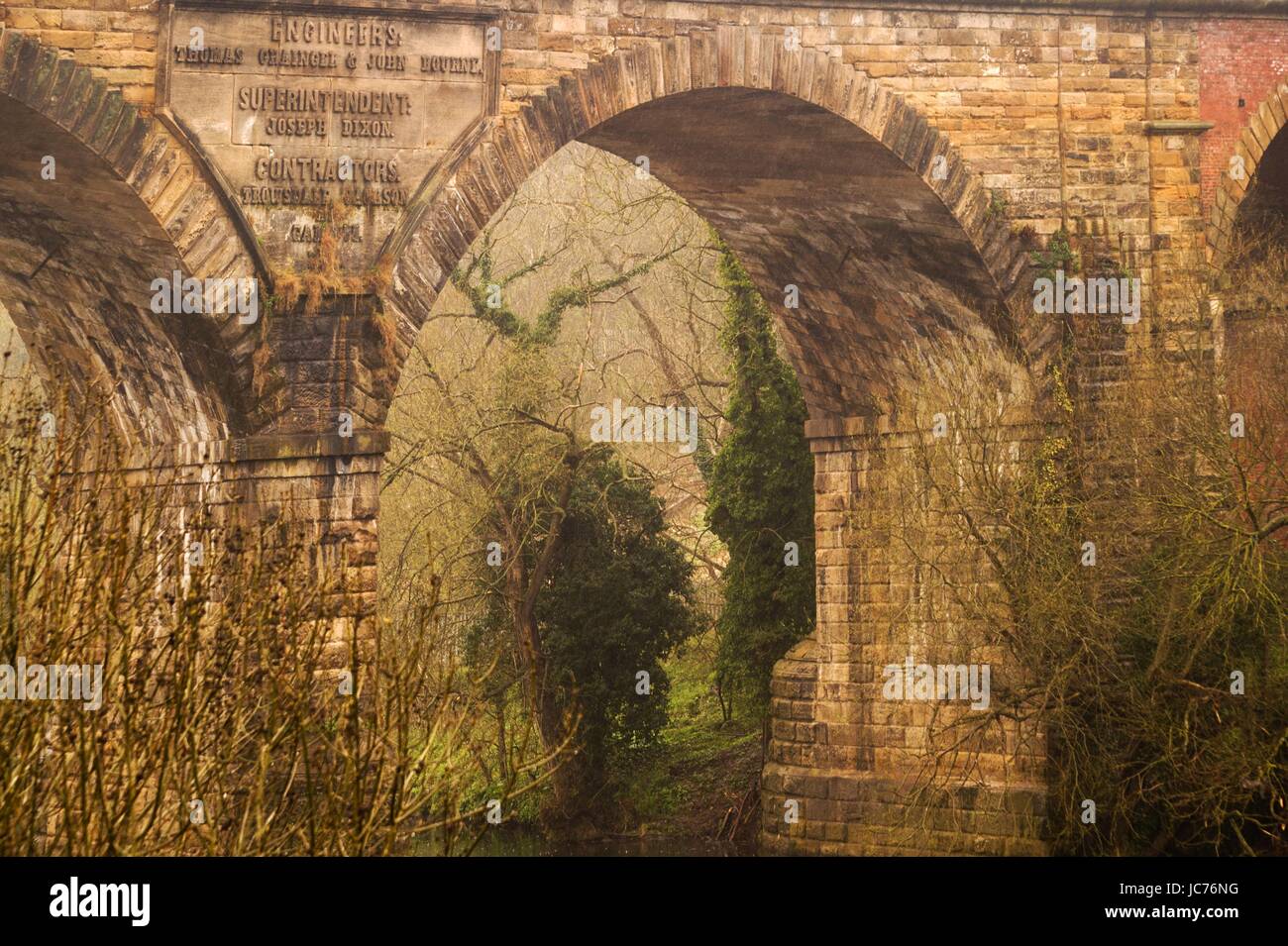 Yarm viaduct over the River Tees Stock Photo - Alamy