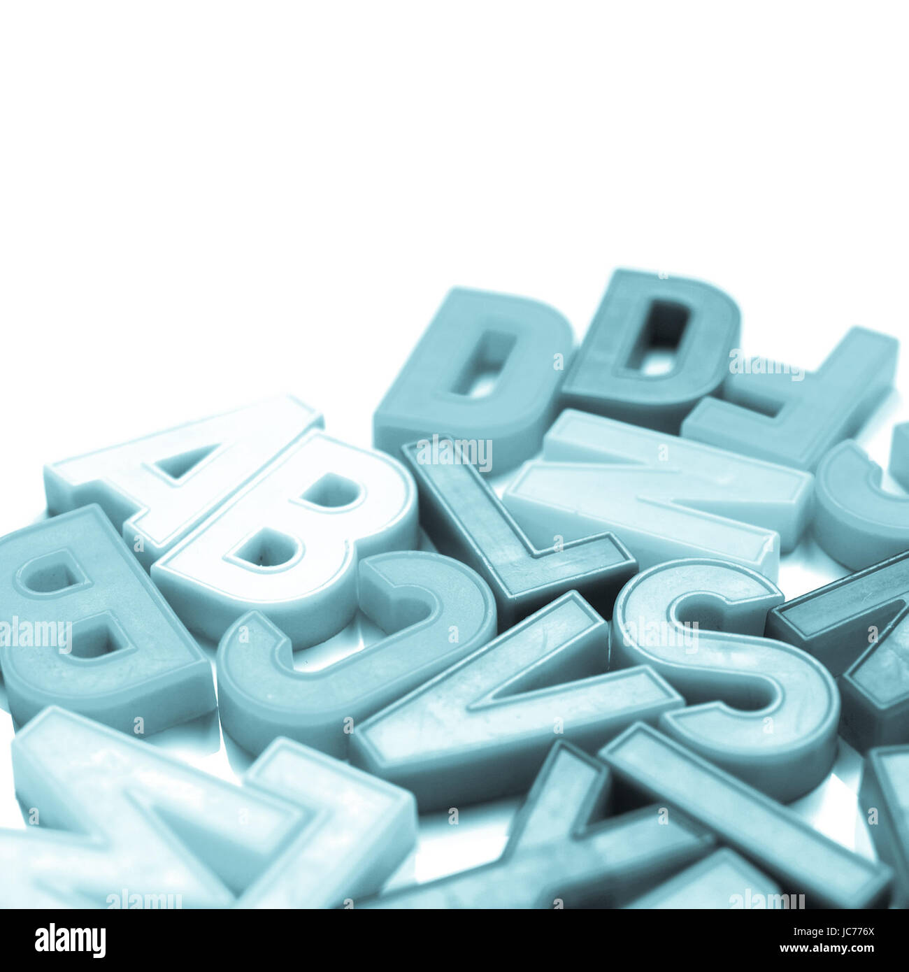 English alphabet letters in plastic toy characters - cool cyanotype ...
